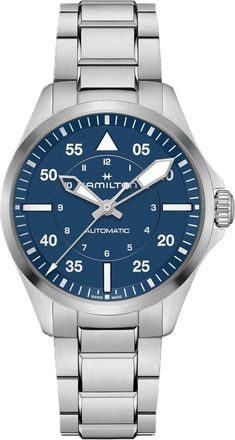 Hamilton Khaki Aviation Pilot Auto 39mm Edelstahl, Saphirglas, Blau Herrenuhr H76305140