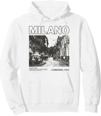 Trendy Apparel Milano Lombardia Italy Vintage Milan Streets Pullover Hoodie