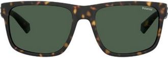 Polaroid Lunettes de soleil pour homme, Marron mat Havana, 57