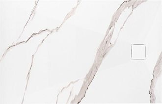Rea duschtasse magnum carrara white 90X120