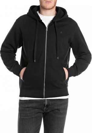 Replay M3105 Sweatshirt &agrave; Capuche, Noir (098), XXL Homme