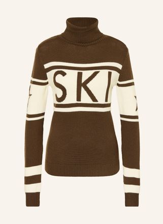 Perfect Moment Perfect Moment Pullover Schild Aus Merinowolle braun