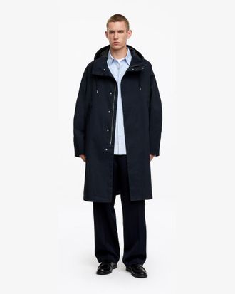 Arket Parka Mit Kapuze -Blau