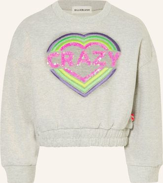 BILLIEBLUSH Sweatshirt Mit Glitzergarn Und Pailletten grau
