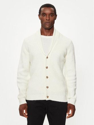 Lindbergh Lindbergh Strickjacke 30-804059B Weiß Relaxed Fit