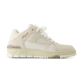 Axel Arigato Mens Area Lo Sneakers White Calfskin