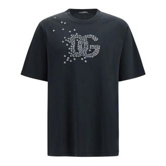 Dolce & Gabbana T-Shirt mit 3D-Logo-Print - - Tops - Herren - Schwarzk - XL