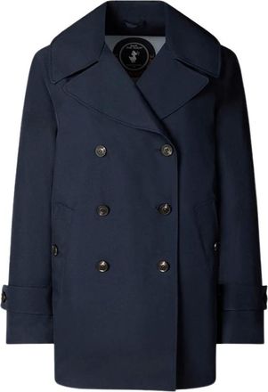 Save The Duck Femme, Manteaux, Bleu, Taille: 38 FR Manteaux Crois&eacute;s