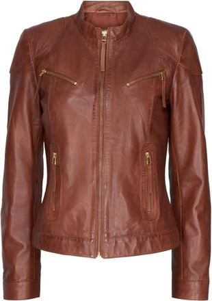Notyz Notyz - Vestes en cuir - Femme - Vestes - Brun - Taille: 46 FR