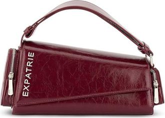 Expatrié Sac à Main Porté Épaule Femme Rouge - Grace - Sac à Bandoulière Asymétrique en Simili Cuir pour le Jour et la Nuit - Y2K Sac en Cuir Vintage - Style R