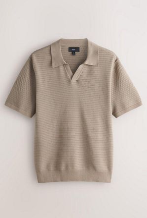 Next Poloshirt Strukturierte, gestrickte Poloshirts, 2er-Pack (2-tlg)