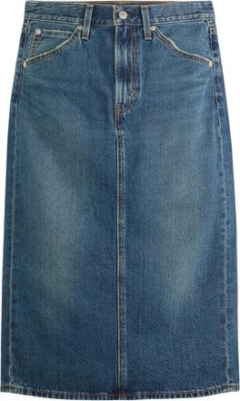 Levi's Femme, Jupes, Bleu, Taille: W25 High Rise Back Slit Skirt