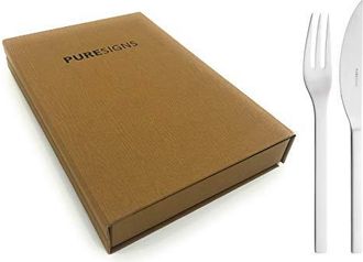 Puresigns 3011831 ONE Extra Steakbesteck Edelstahl Matt Silber 8-teilig NEU