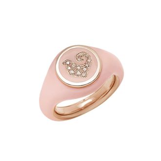 CHANTECLER Goldener Ring mit Pailletten - - Accessories - Damen - Gelb - 49 MM