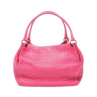 Bottega Veneta Pre-owned Intrecciato Leder Tote Bag - - Pre-owned - Damen - Rosa - ONE SIZE