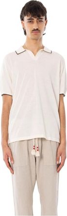 MC2 Saint Barth Homme, Tops, Blanc, Taille: M Sloan Contrast Trims Cotton Polo