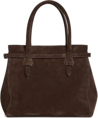Dsquared2 Shopper & Totes - Structured Brown Suede Tote - Gr. unisize - in Schwarz - f&uuml;r Damen