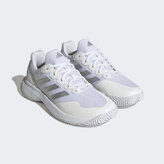 adidas adidas Performance - Gamecourt 2.0 - Chaussures de tennis - Blanc nuage/argenté métallisé