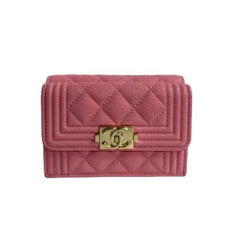 Chanel Pre-owned Leder Portemonnaies - - Pre-owned - Damen - Rosa - ONE SIZE