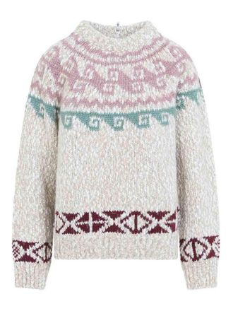 Moncler Pull Col Rond - Beige