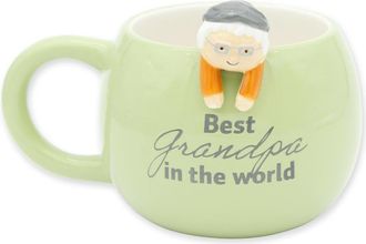 Winkee Opa Kaffeebecher Otto I Die s&uuml;&szlig;e Grandpa-Tasse I XXL Tasse ca. 450 ml I Cute Coffee Mug