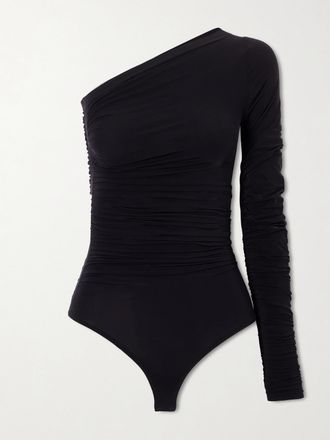 Wolford Body Asym&eacute;trique En Jersey Stretch - Noir