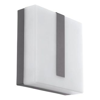 Eglo Smart Home LED Wandlampe Torazza-C, Wandleuchte au&szlig;en, Au&szlig;enlampe aus satiniertem Kunststoff, Stahl in anthrazit, warmwei&szlig;, IP44