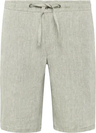 Tom Rusborg Sommerliche Leinenshorts mit Kordelzug in