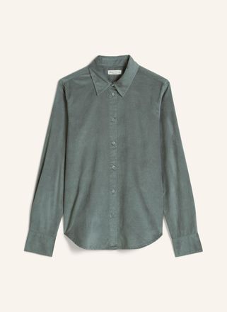 Marc O'Polo Marc Opolo Hemdbluse Aus Samt blau