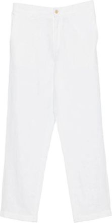 Les Deux Homme, Pantalons, Blanc, Taille: W32 Pantalon de costume confort en lin