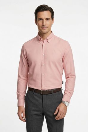 HUGO BOSS ROAN Langarm, Button-Down-Kragen, slim fit
