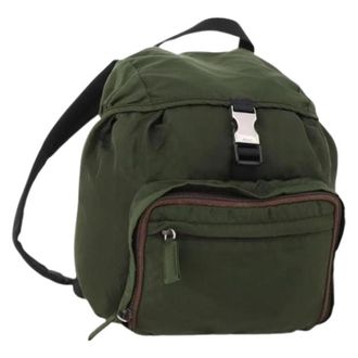 Prada Pre-owned Vintage Rucksack - - Pre-owned - Damen - Gr&uuml;n - ONE SIZE