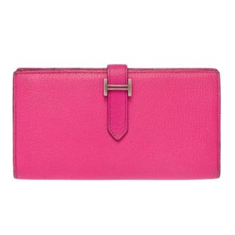 Herm&egrave;s Pre-owned B&eacute;arn Wallet - - Pre-owned - Damen - Rosa - ONE SIZE