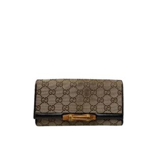 Gucci Portefeuille en cuir Pre-owned - Femme - Pre-owned - Beige - Taille: ONE Size