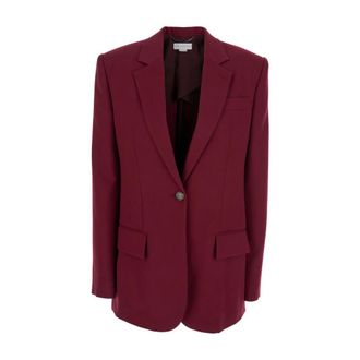 Stella McCartney Einreihige Jacke mit fallendem Revers - - Jackets - Damen - Rot - S