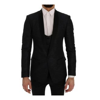 Dolce & Gabbana Blauer Martini Slim 2-Teiliger Blazer - - Jackets - Herren - Blau - M