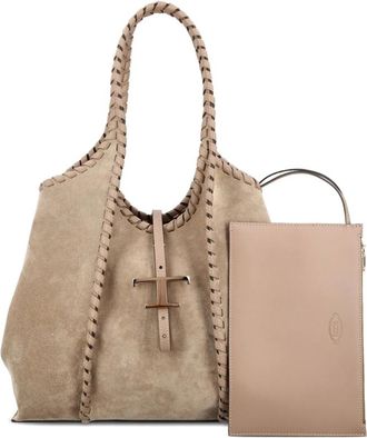 Tod's Femme, Sacs, Beige, Taille: ONE Size Timeless Mini Tote