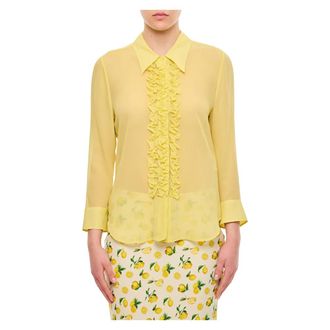 Stella McCartney Damen, Blusen & Hemden, Gelb, MGr&ouml;&szlig;e