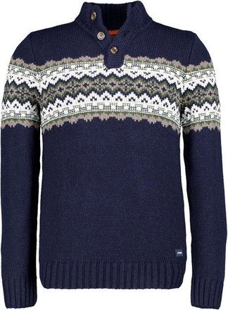 N.Z.A. Herren Troyer blau Wolle meliert