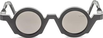 Vava lunettes de soleil &agrave; monture ronde - Noir