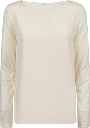 Max Mara Femme, Pulls, Beige, Taille: 36 FR Fedra Boat-neck Knit