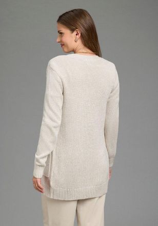 Flashlights Strickjacke in melierter Optik, elastisches Material mit aufgesetzten Taschen