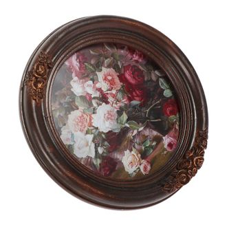 Holibanna Vintage Bilderrahmen aus Kunstharz 13X13cm Retro Fotorahmen im Europ&auml;ischen Stil Tisch und Wandrahmen f&uuml;r Wohnzimmer und B&uuml;ro Dekorativer Bilderhalter