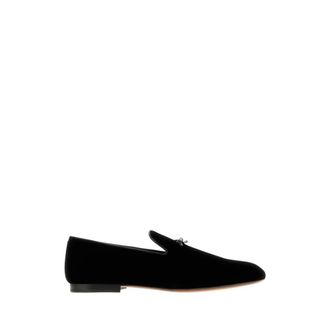 Tom Ford Homme, Chaussures, Noir, Taille: 45 EU Mocassins en velours