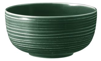 SELTMANN WEIDEN Terra Foodbowl 17 cm, 1520 ml, Servierschale mit spiralf&ouml;rmigem Relief, Sp&uuml;lmaschinen- und mikrowellenfest, Porzellan, Moosgr&uuml;n