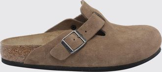 Birkenstock Mules Boston en cuir su&eacute;d&eacute; avec semelle en li&egrave;ge