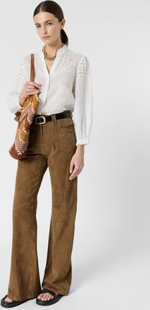 Gerard Darel Chemise fine &agrave; broderies - CRISTEL - Ecru