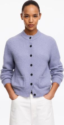 Arket Strickjacke Aus Einer Alpaka-Wollmischung -Lila