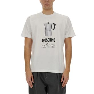 Moschino Colazione T-Shirt - - Tops - Herren - Wei&szlig; - S