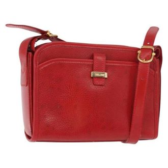 Celine Sac bandouli&egrave;re Vintage Pre-owned - Femme - Pre-owned - Rouge - Taille: ONE Size